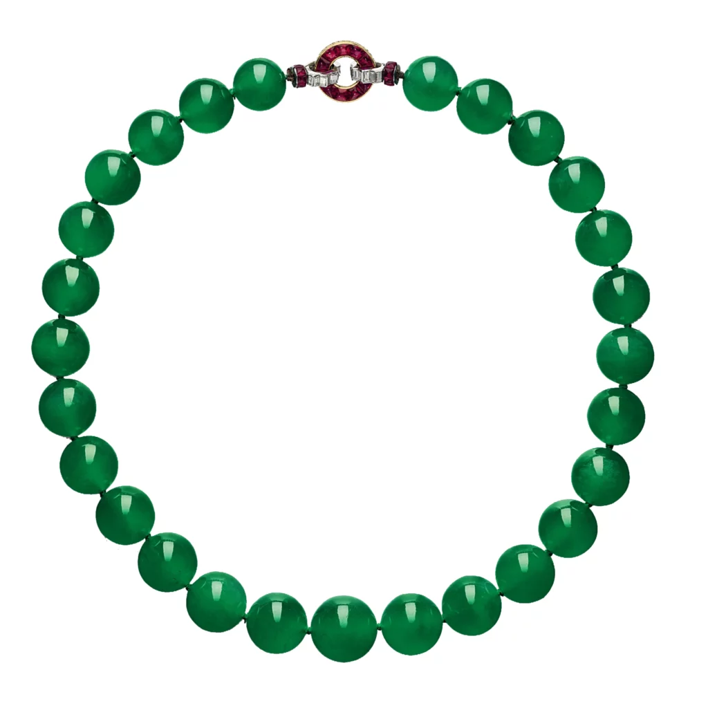 The Legendary Hutton-Mdivani Jadeite Necklace - First Gen Jeweller